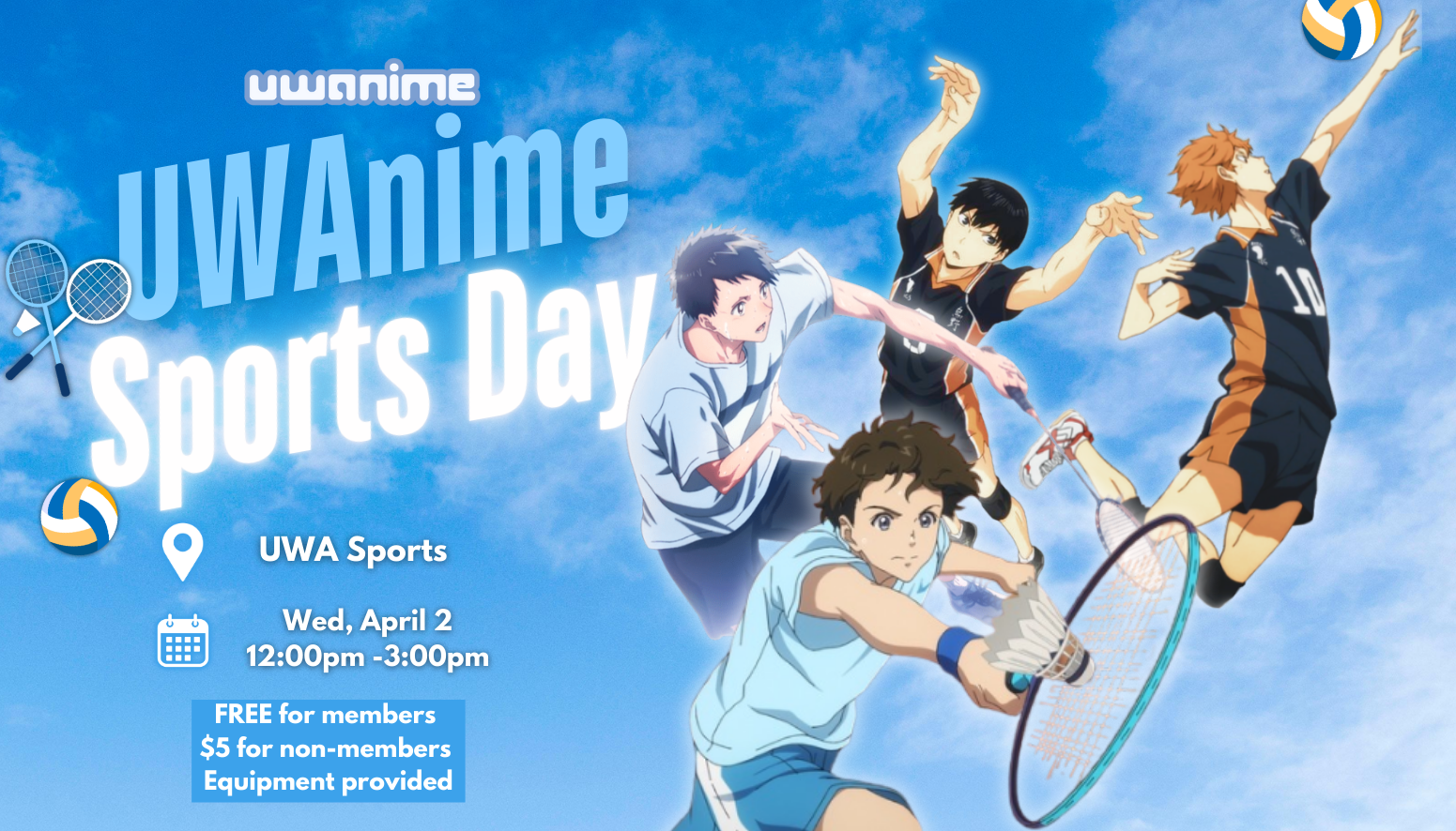 UWAnime Sports Day | UWA Student Guild