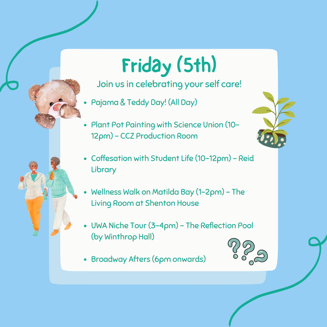 Wellbeing Week (Self Care) | UWA Student Guild