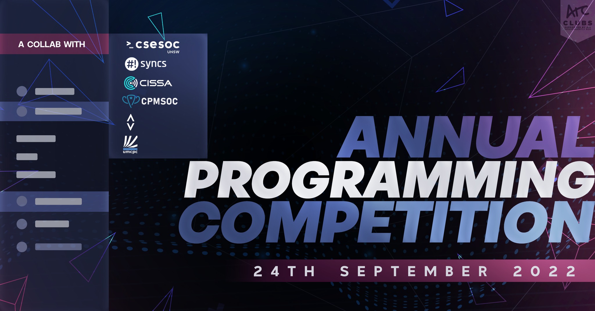 Interstate Annual Programming Competition | UWA Student Guild