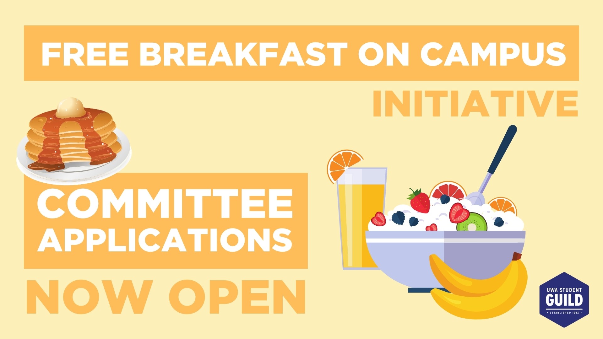 Free Breakfast Committee Applications NOW OPEN! | UWA Student Guild